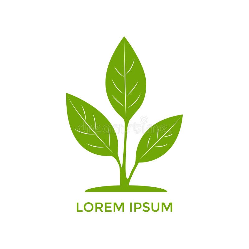 Sprout Logo Isolated White Background. Vector Illustration Stock Vector ...