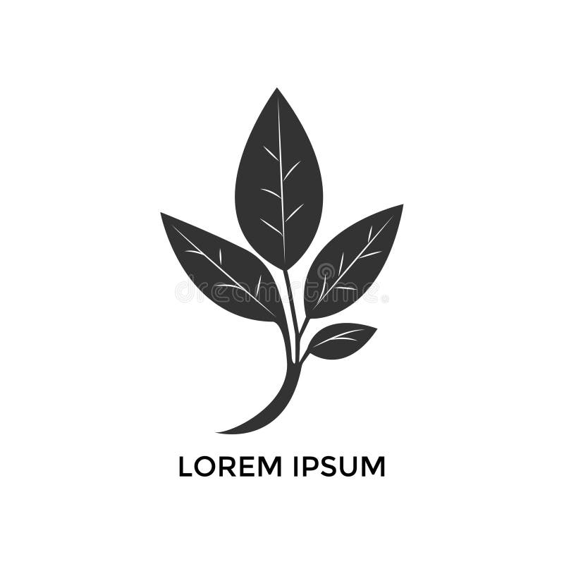 Sprout Logo Isolated White Background. Vector Illustration Stock ...