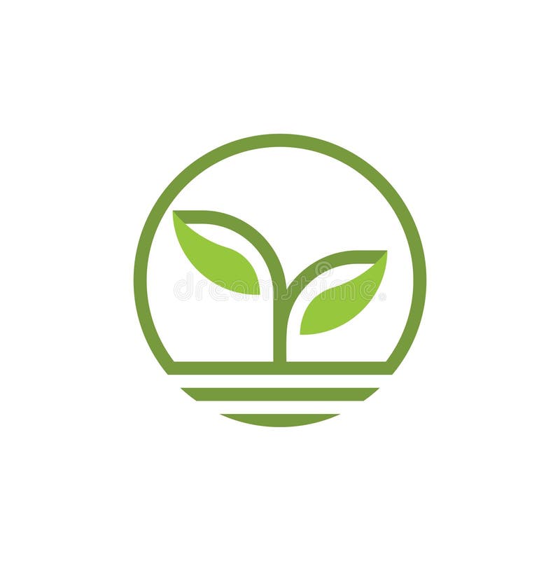 Sprout Seeds Logo Design Inspiration Stock Illustration - Illustration ...