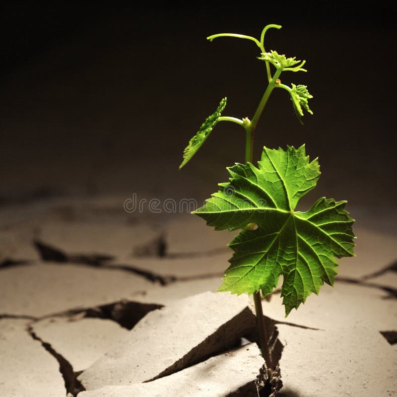 Sprout vine stock image. Image of macro, cracked, broken - 14380467