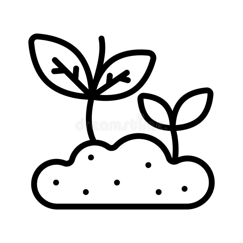 Sprout stock illustration. Illustration of ecology, outline - 336826169