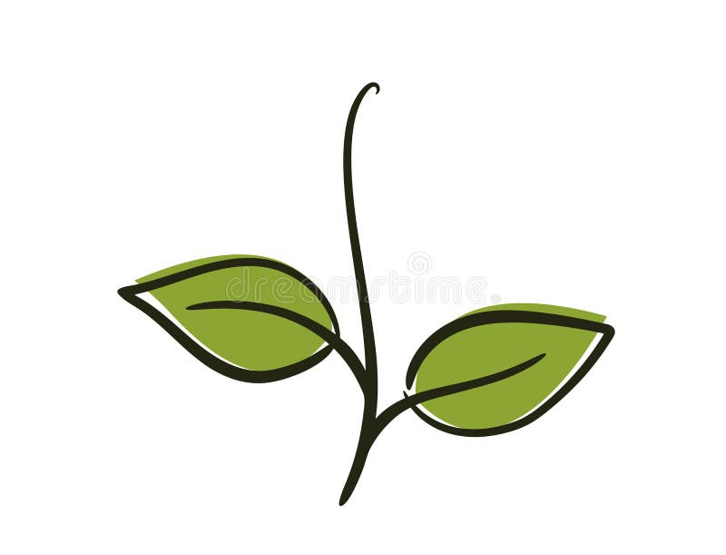 Sprouted Plant. Spring, Planting and Nature Design Element. Vector ...