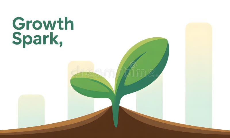 Growth Spark: Seed To Success Stock Illustration - Illustration of ...
