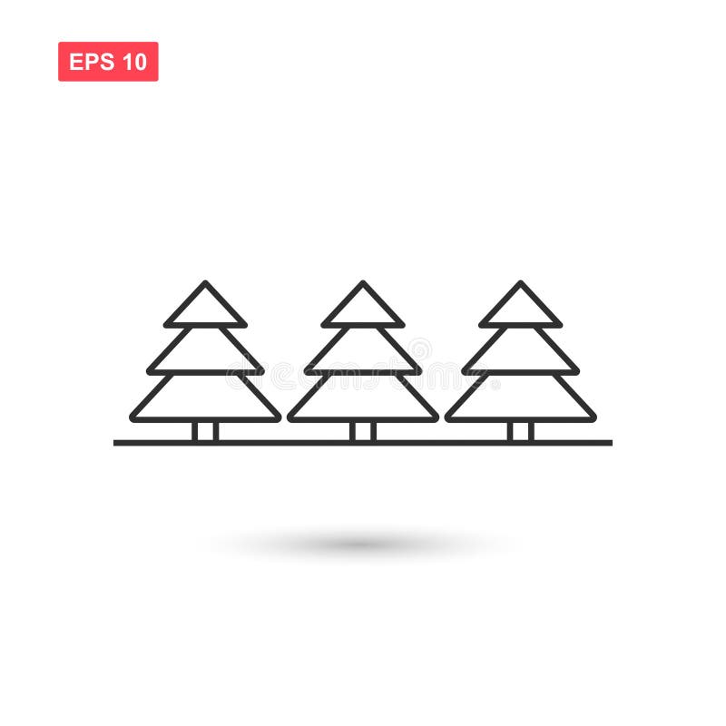 Spruce Forest Icon Vector Design Isolated 2 Stock Vector - Illustration ...