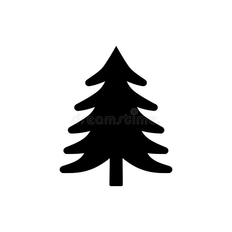 Spruce forest tree icon stock vector. Illustration of green - 306213732