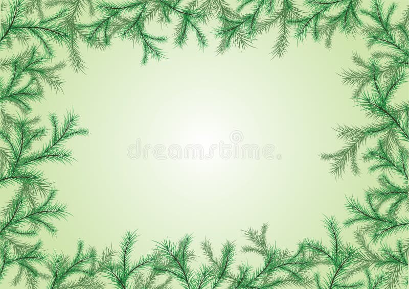 Spruce frame stock vector. Illustration of january, border - 16720690