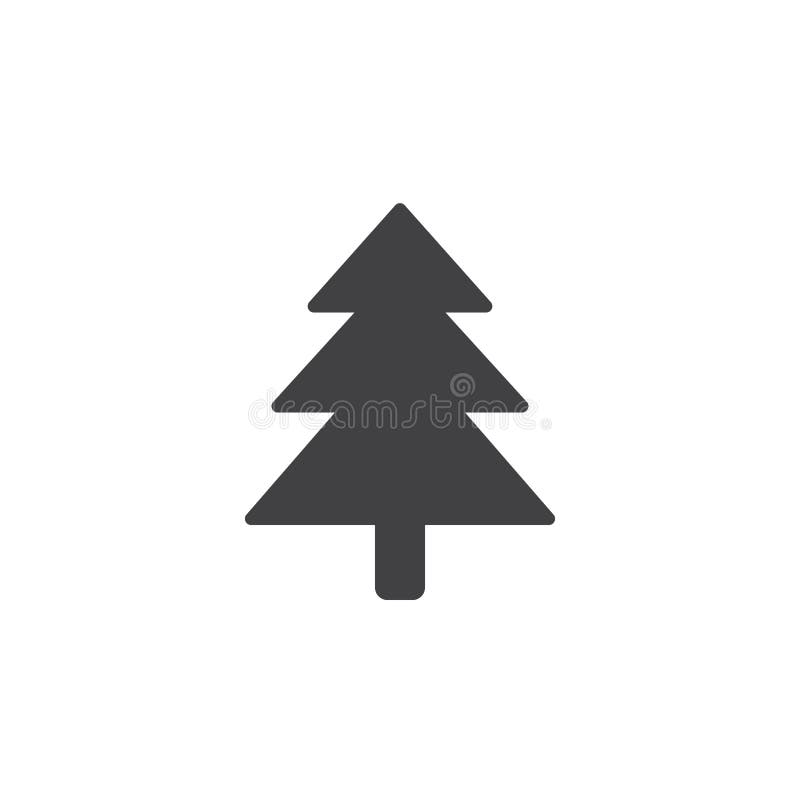 Spruce Icon , Fir Tree Solid Logo Illustration, Pictogram Stock ...
