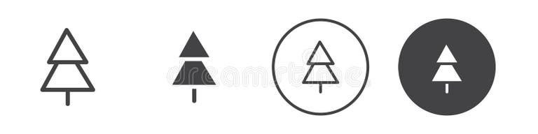 Spruce Icon Vector Logo Outline Stock Vector - Illustration of symbol ...