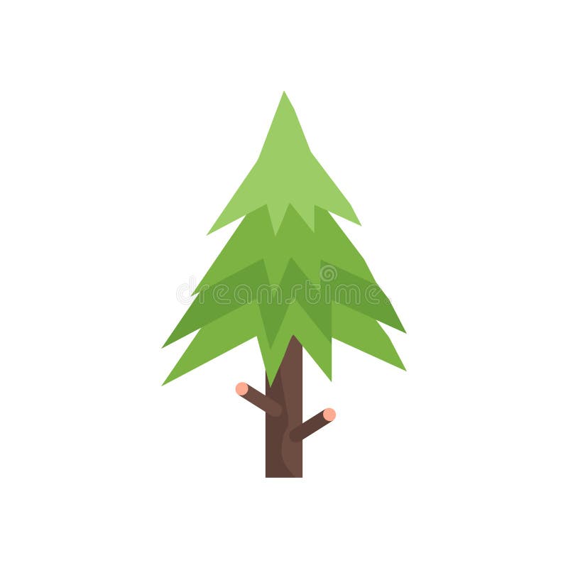 Spruce Icon Vector Sign and Symbol Isolated on White Background, Spruce ...