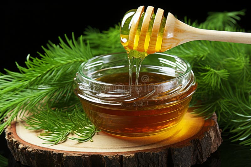 Spruce Infusion Extracting Syrup from the Shoots of Green Spruce Stock ...