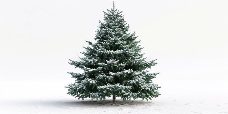 Spruce on a Light Background with Shadow Stock Image - Image of green ...