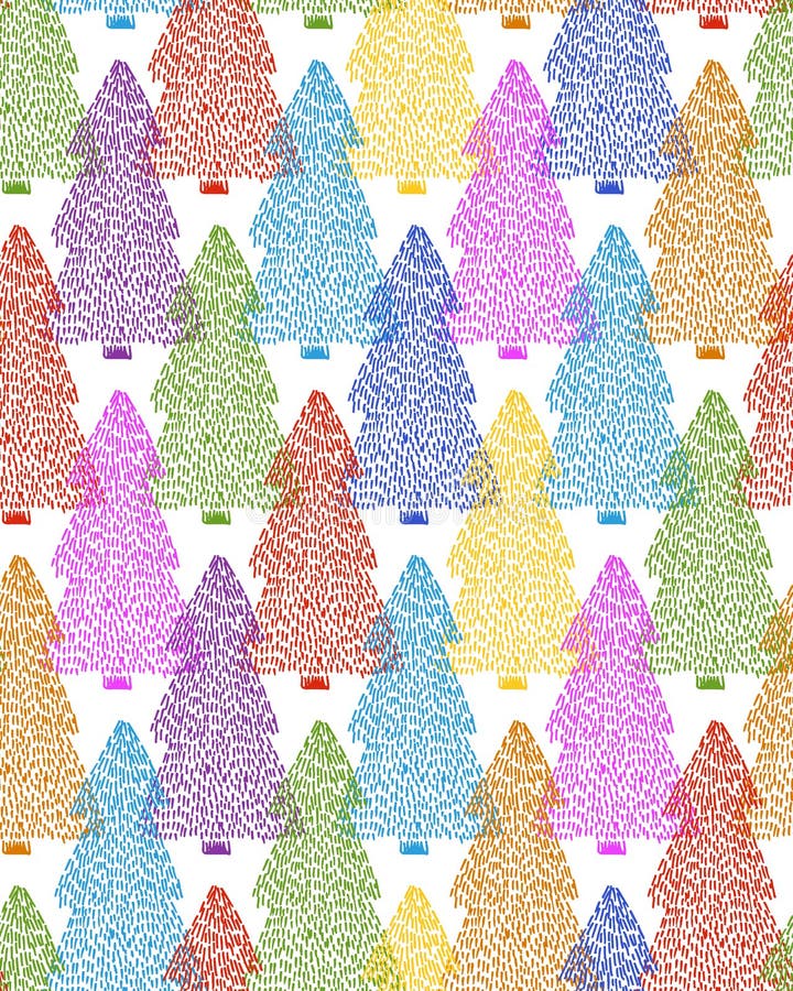 Spruce seamless pattern stock vector. Illustration of party - 98242580