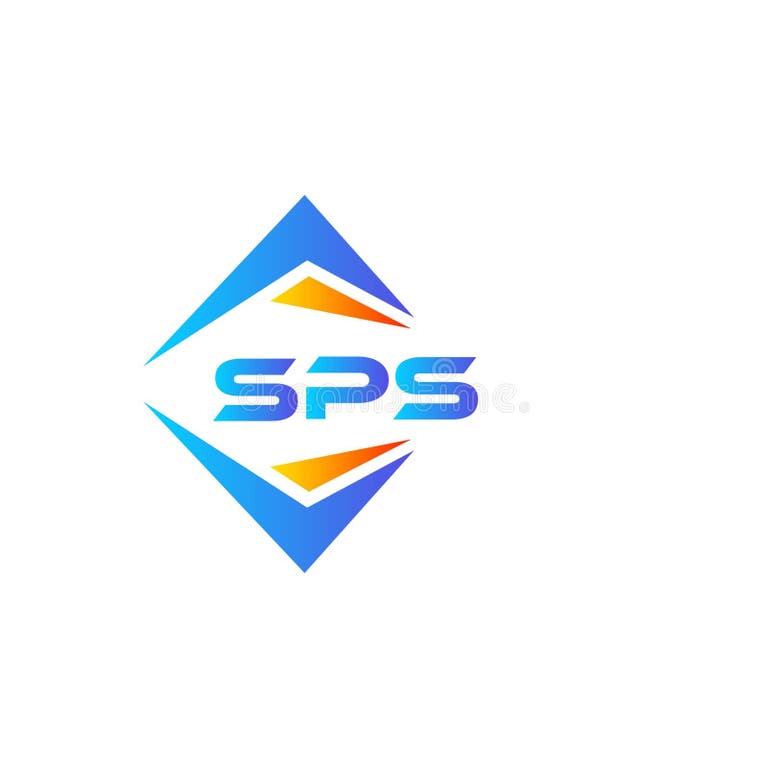 SPS Abstract Technology Logo Design on White Background. SPS Creative ...