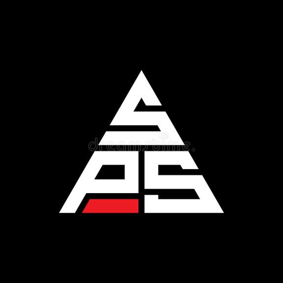 SPS Triangle Letter Logo Design with Triangle Shape. SPS Triangle Logo ...