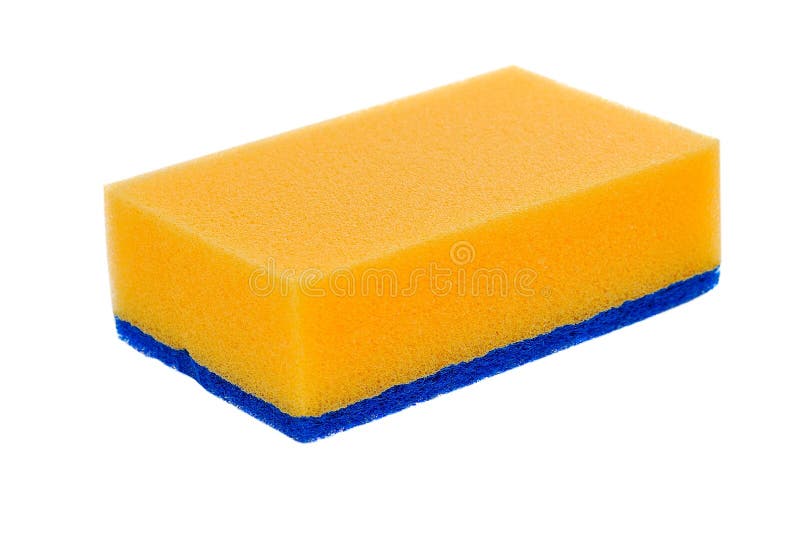 Spugna immagine stock. Immagine di arancione, biancheria - 21825107