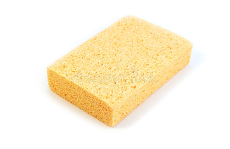 Spugna gialla della cucina fotografia stock. Immagine di interno - 26233950
