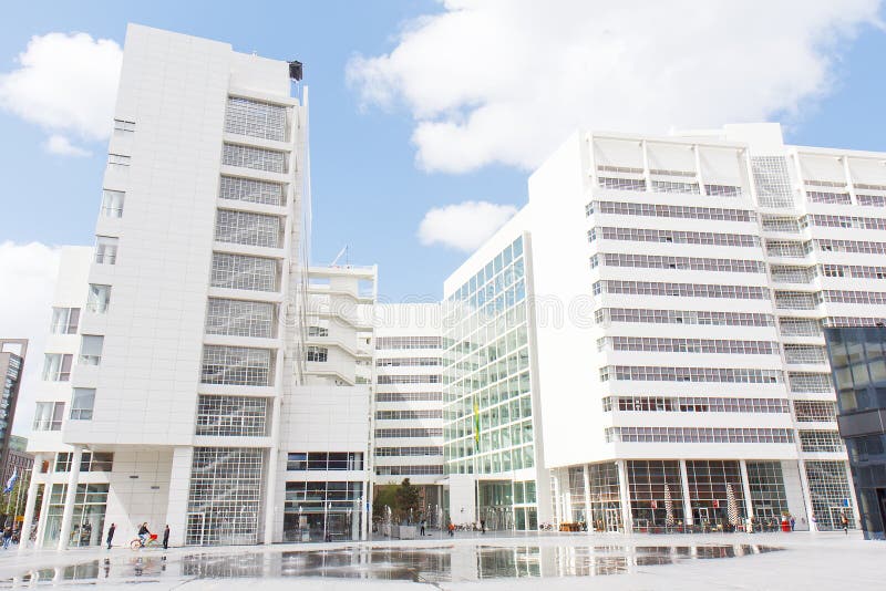 Spui, Den Haag Library stock photo. Image of road, holland - 25261524