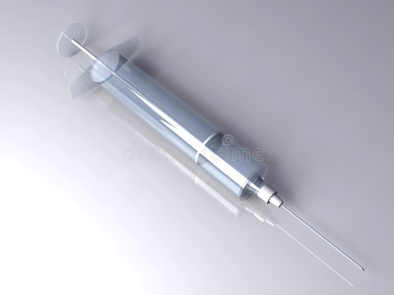 Spuit stock illustratie. Illustration of injectie, levering - 5576661