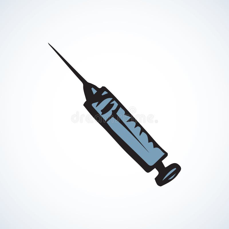 Spuit Vector tekening vector illustratie. Illustration of tekening ...