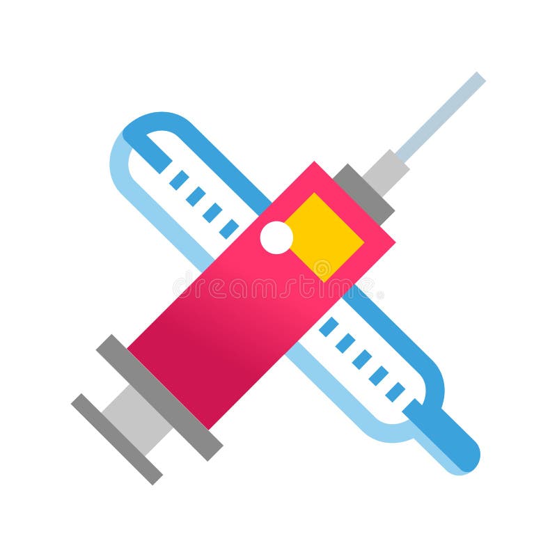 Spuit vectorpictogram vector illustratie. Illustration of gezondheid ...