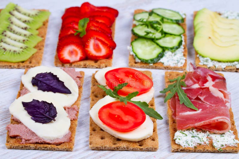 Spuntini Sani Freschi Dell'aperitivo Fotografia Stock - Immagine di ...
