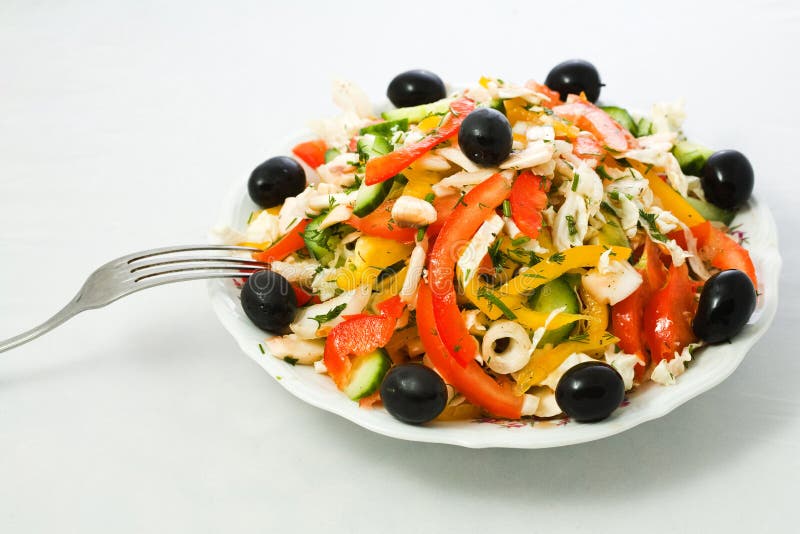 Spuntino immagine stock. Immagine di paprica, oliva, grezzo - 8539199