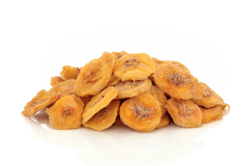 Spuntino Secco Della Frutta Della Banana Immagine Stock - Immagine di ...