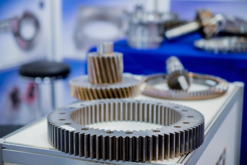 Spur and Bevel Gears. Gear Teeth Stock Photo - Image of machine, gear ...