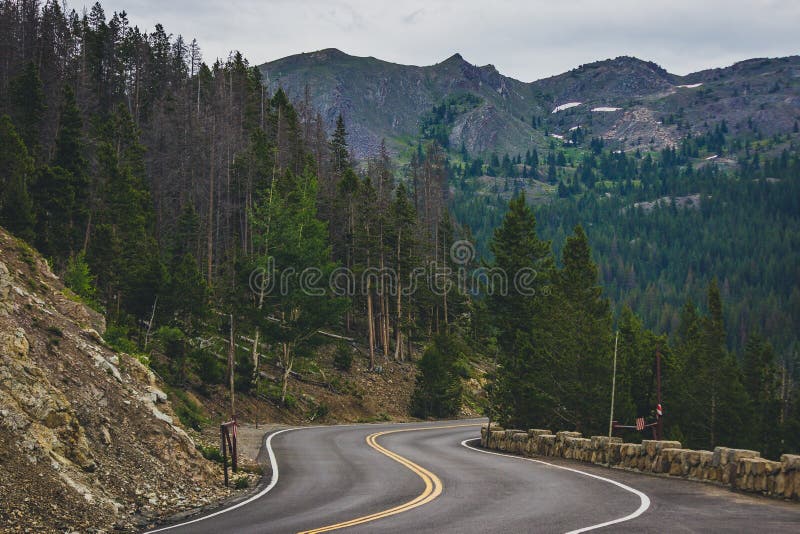 Spur Ridge Road Scenic Drive Stockfoto - Bild von eingebürgert, aktiv ...