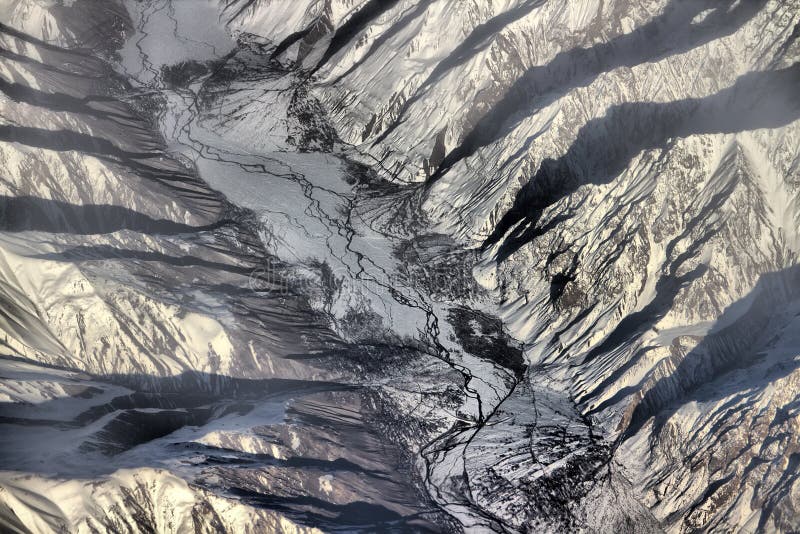 Spurs of Himalayas in Middle of Spring 1 Stock Photo - Image of snow ...