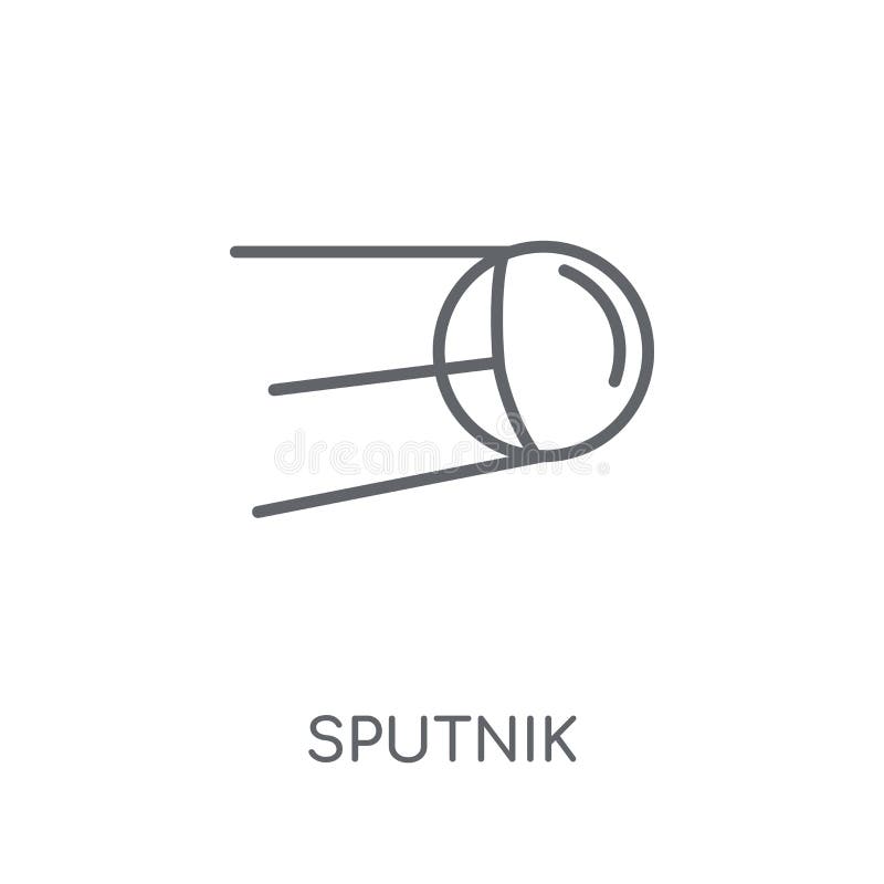 Sputnik Outline Vector Icon. Simple Element Illustration Stock Vector ...
