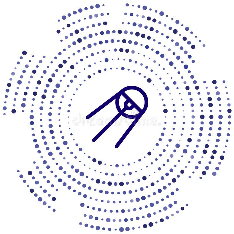 Sputnik Vector Icon. Sputnik Editable Stroke. Sputnik Linear Symbol for ...
