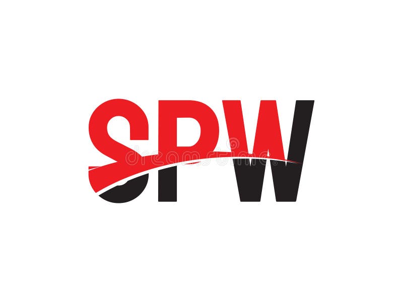 SPW Letter Initial Logo Design Vector Illustration Stock Vector ...