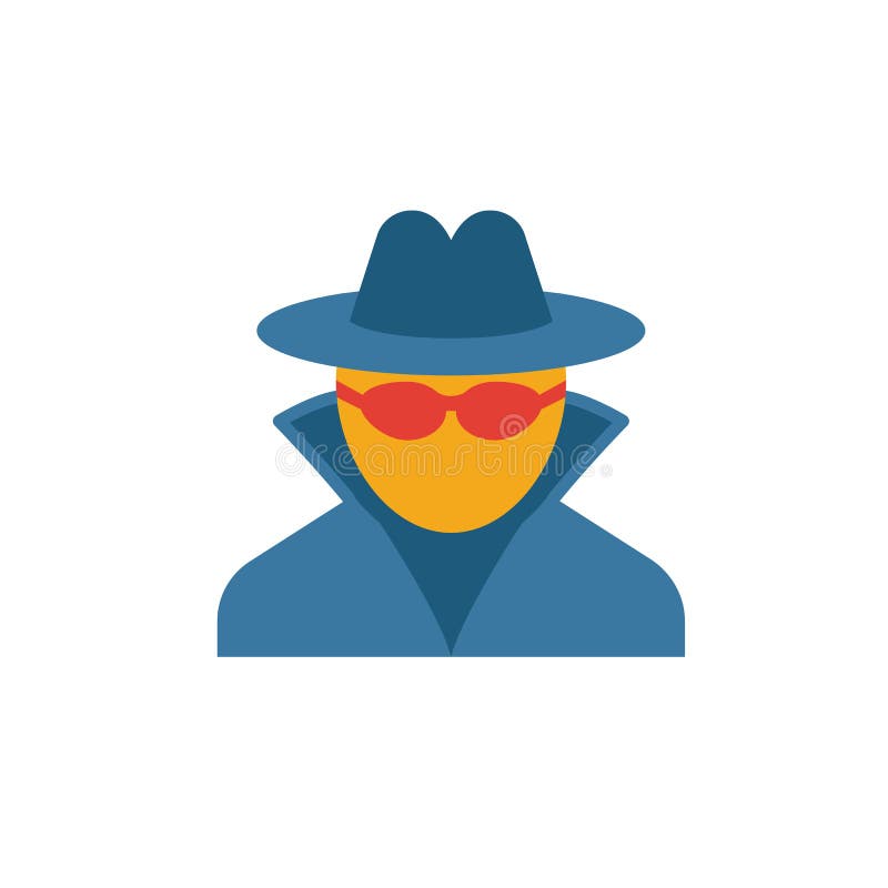 Spy Agent Icon. Simple Element from Security Icons Collection Stock ...