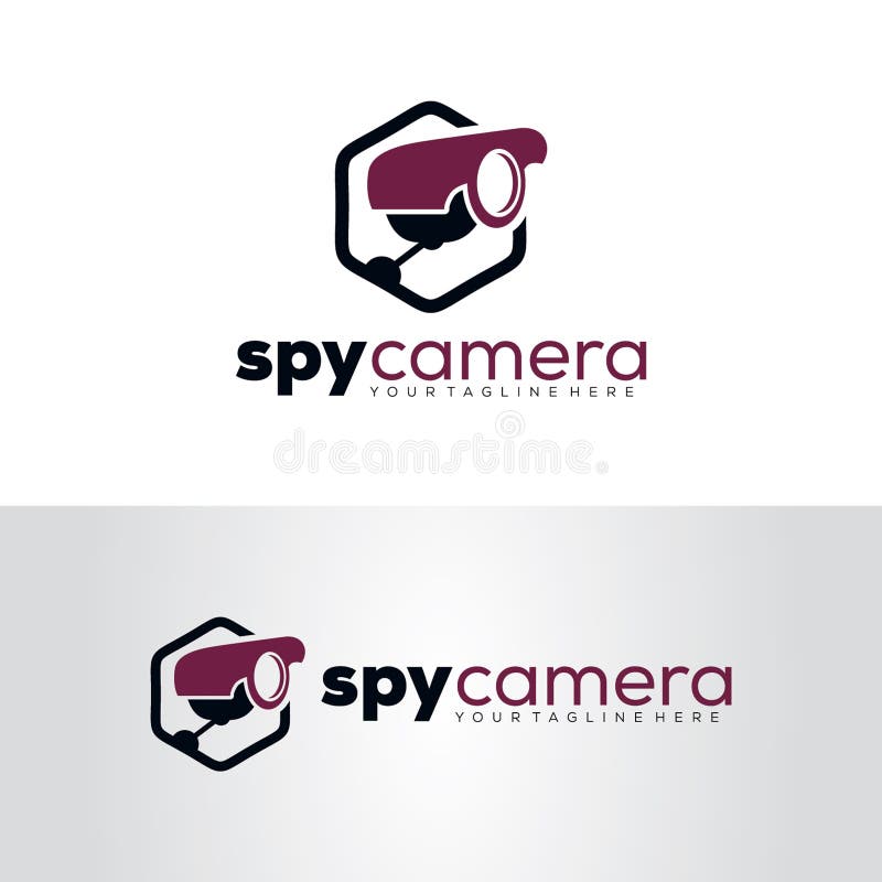 Spy Camera Logo Design Template Stock Vector - Illustration of lens ...