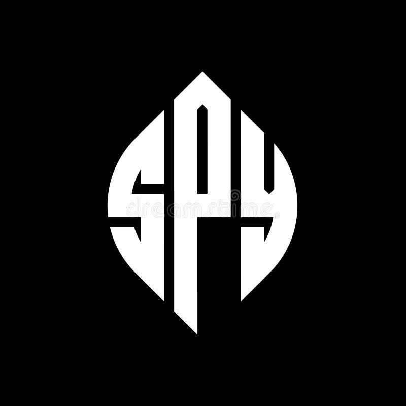 SPY Circle Letter Logo Design with Circle and Ellipse Shape. SPY ...