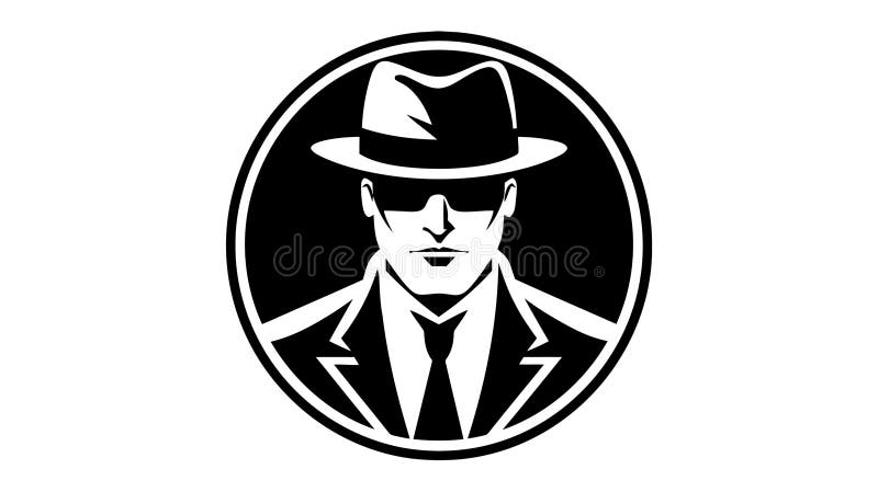 Spy Detective Design Template. Criminal Internet Hacker Logo ...