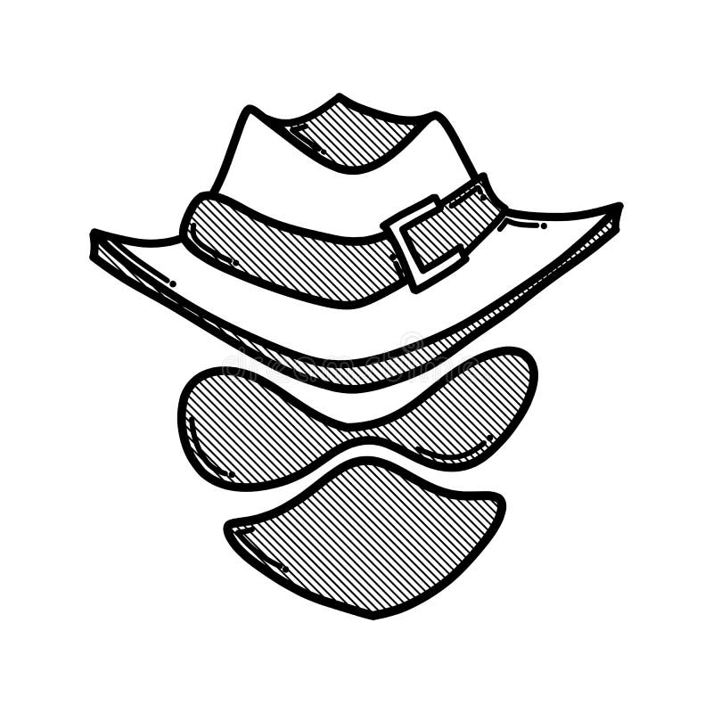 Spy Doodle Vector Icon. Drawing Sketch Illustration Hand Drawn Line ...