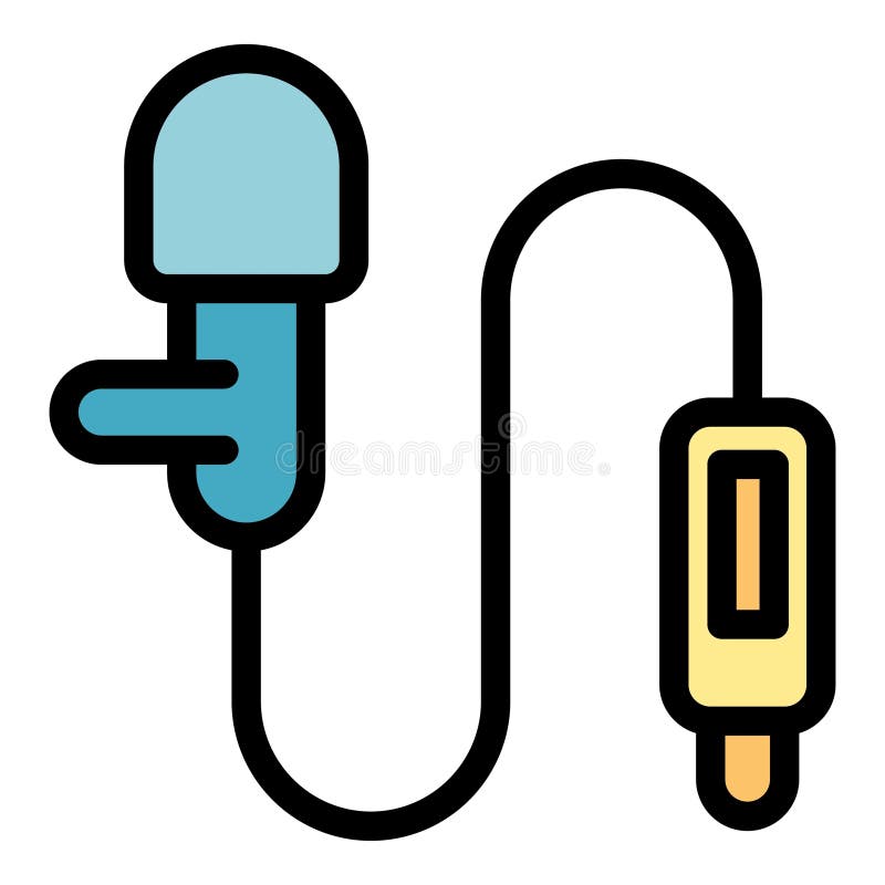 Spy Earpiece with Microphone for Secret Communication Icon Vector ...