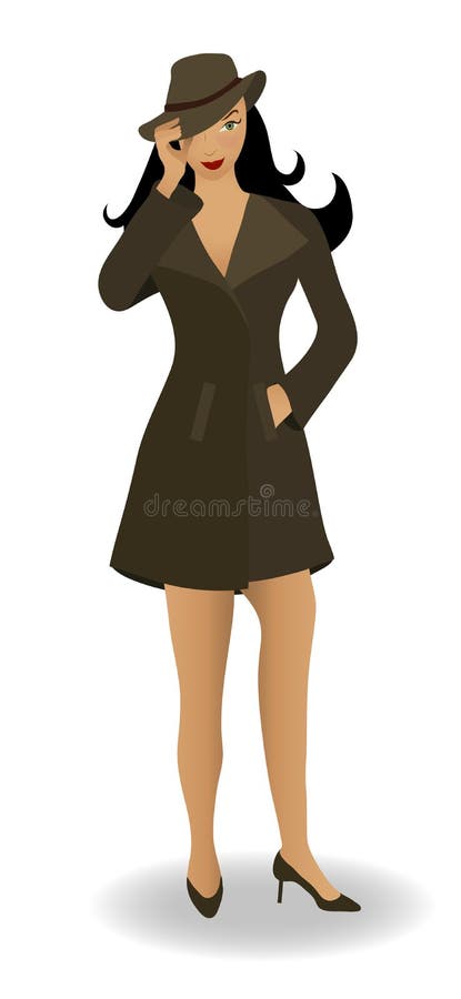 Spy Girl stock illustration. Illustration of investigator - 5324566