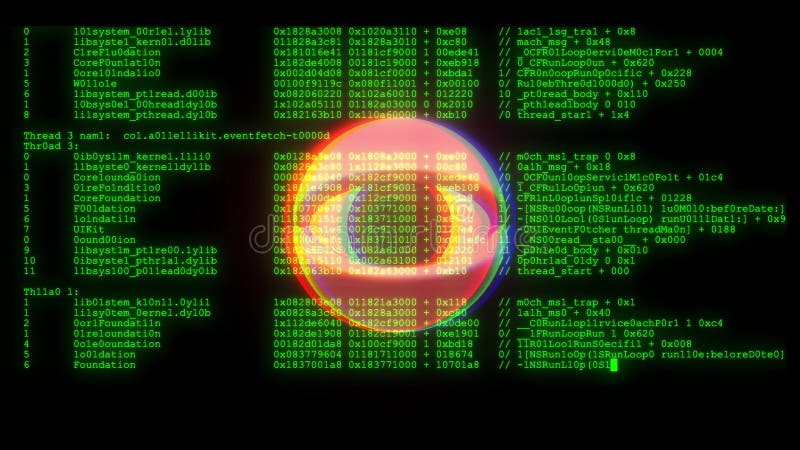 Spy Hacker Wathing Eye With Encrypted Fast Long Scrolling Programming Security Hacking Code Data