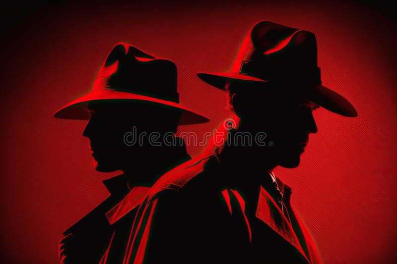 Spy in a Hat in Red Color, Concept of Undercover Operations Stock ...