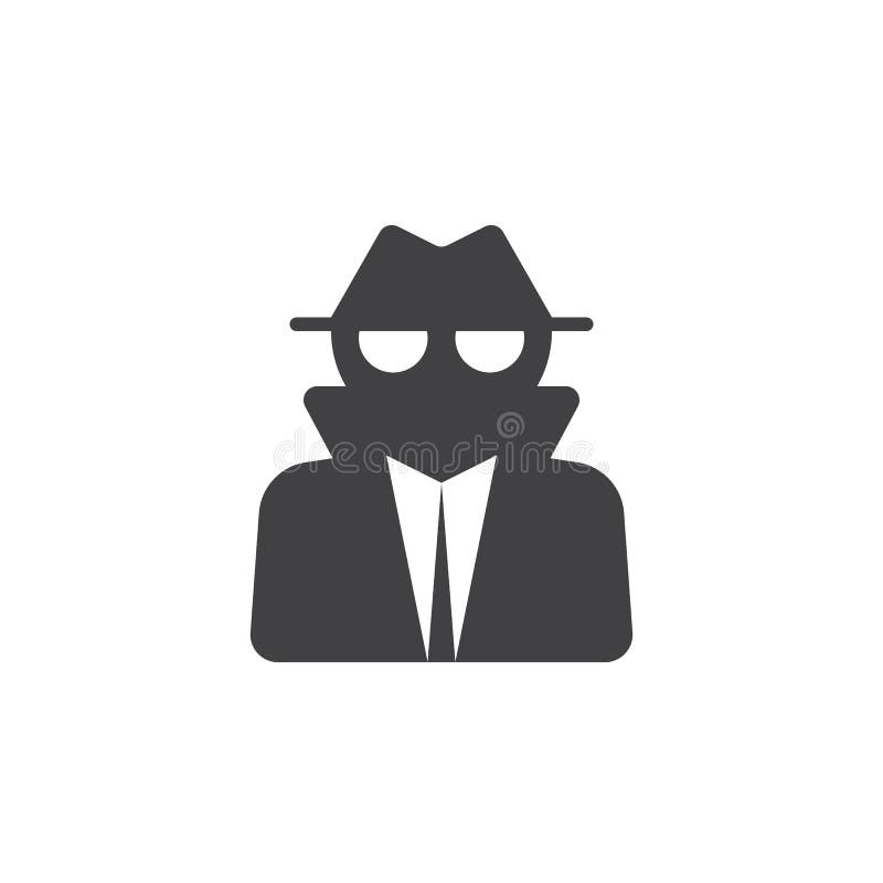 Spy Icon , Thief Solid Logo Illustration, Pictogram Isolat Stock ...