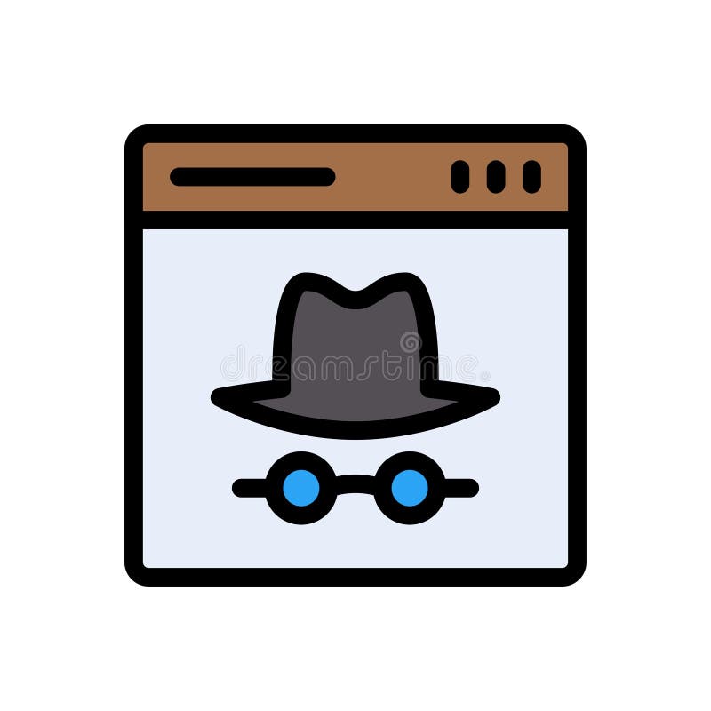 Spy vector flat color icon stock vector. Illustration of color - 242016358