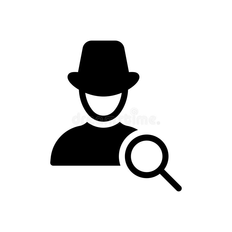 Spy vector glyph flat icon stock vector. Illustration of cyber - 242079453