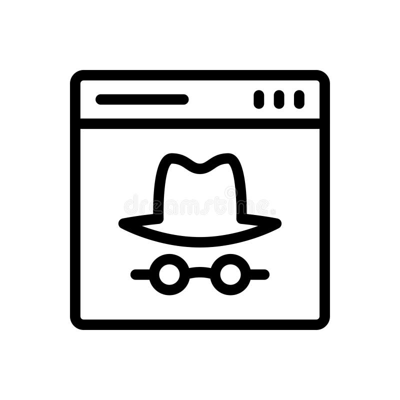 Spy vector thin line icon stock vector. Illustration of criminal ...