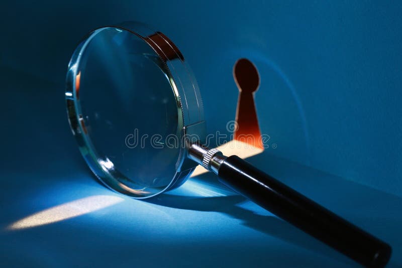 Spy through Keyhole stock image. Image of curiosity, security - 22020665