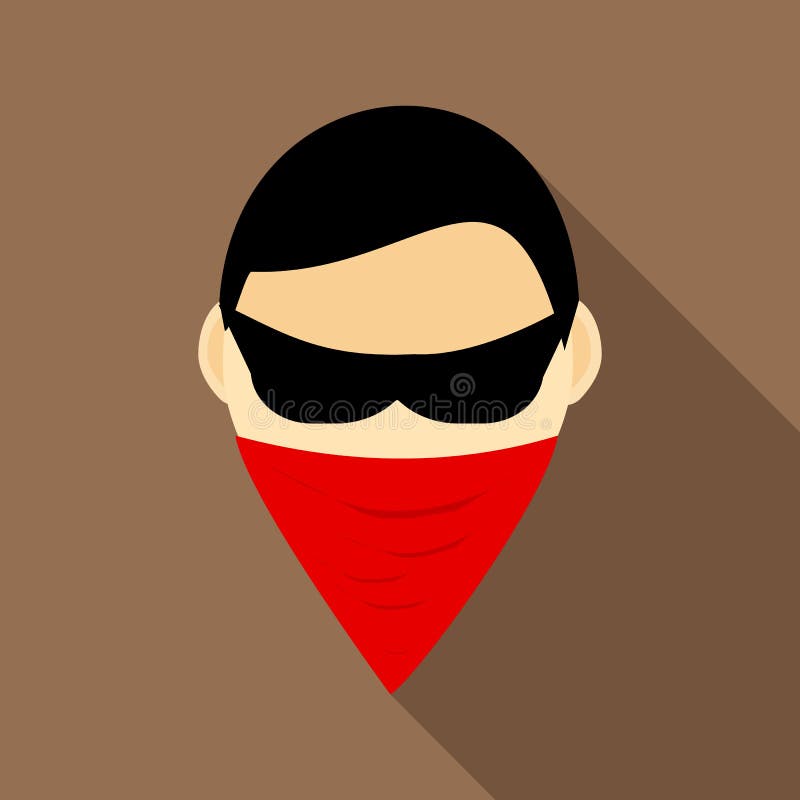 Spy in Mask Icon, Flat Style Stock Vector - Illustration of internet ...