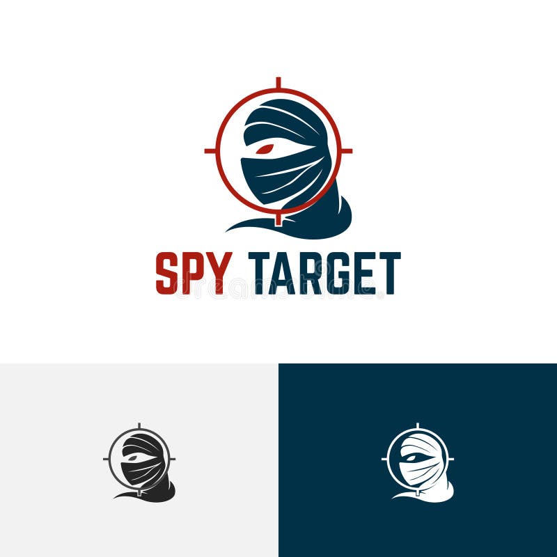 Spy Target Circle Terrorist Hunter War Game Logo Stock Illustration ...
