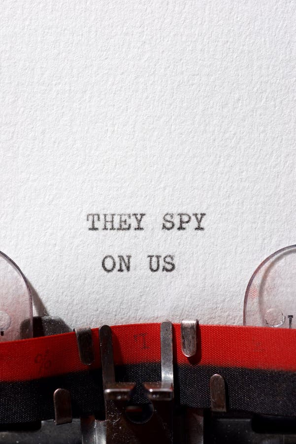 They spy on us stock photo. Image of hacker, paper, message - 268497470